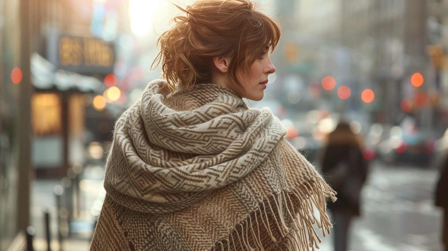 Comment porter un poncho quand on est petite ? - Poncho Bohème